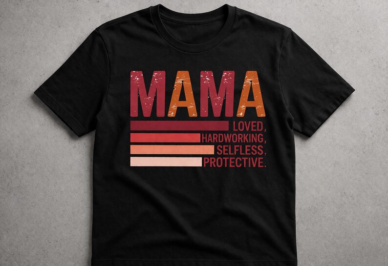 Mama DTF Transfer – Retro Mother’s Day Design, Ready to Press Shirt ...