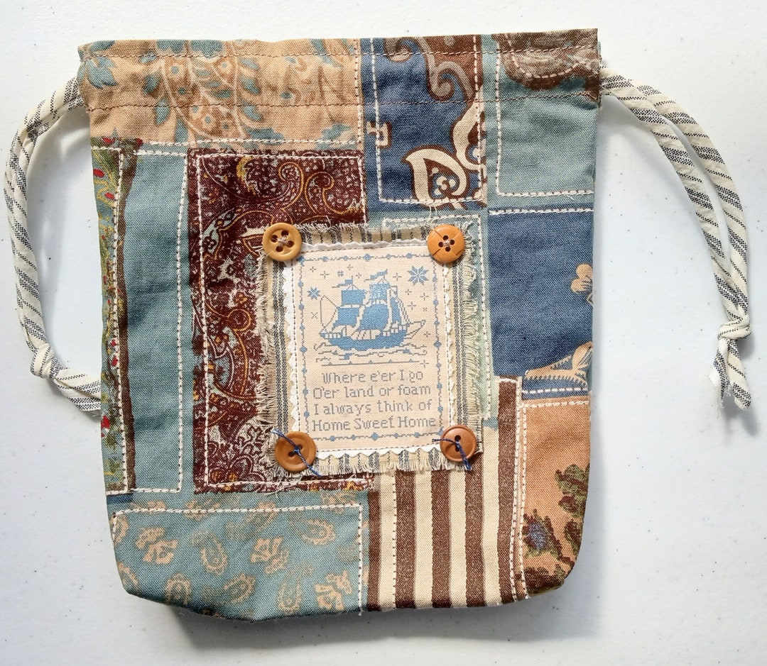 Handcrafted Small Drawstring Bag - Etsy
