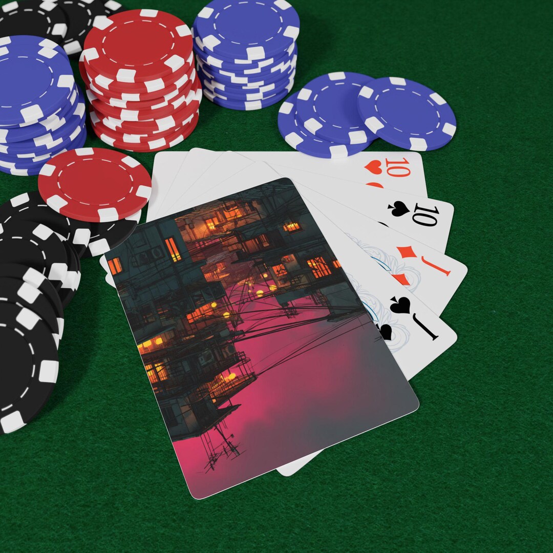 Rooftop Slum Sprawl Playing Cards, Game Night Essential, Christmas Gift ...
