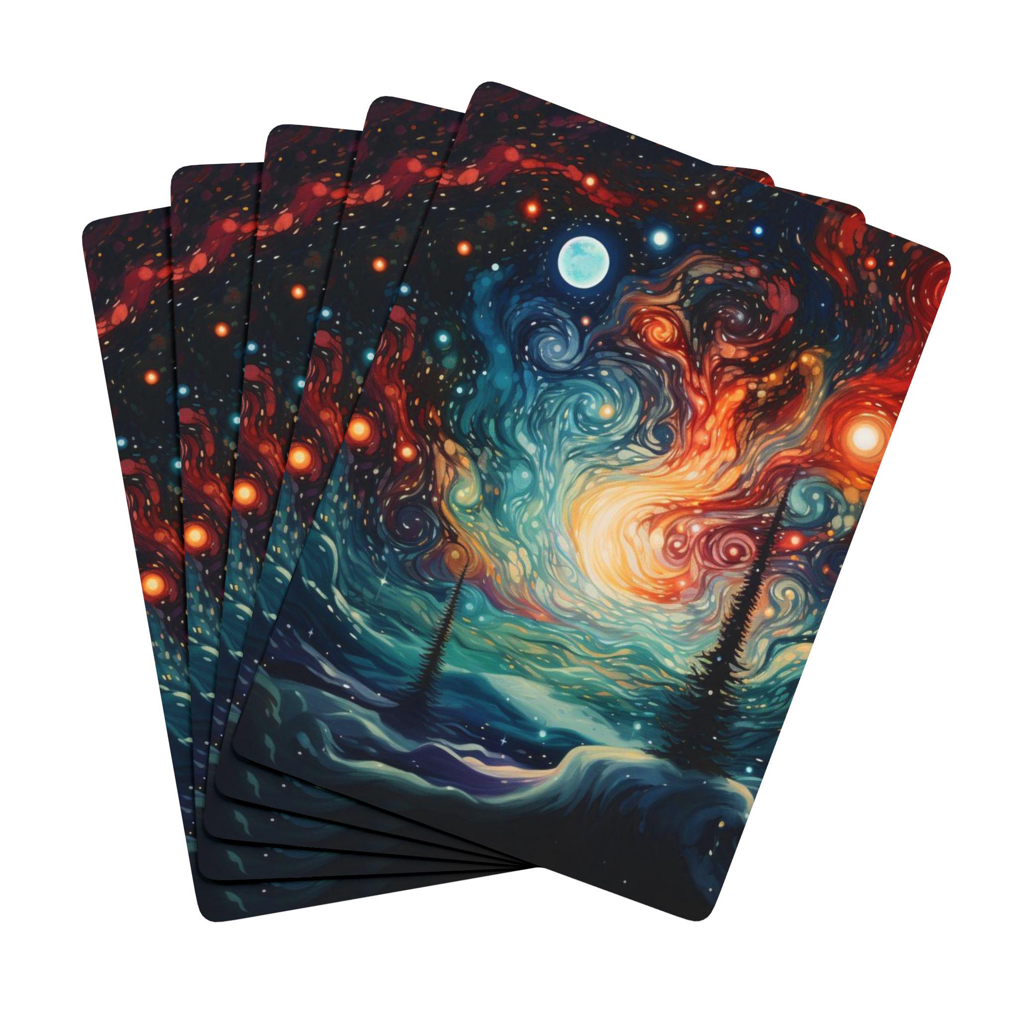 Doodle Galaxies Playing Cards, Game Night Essential, Christmas Gift ...