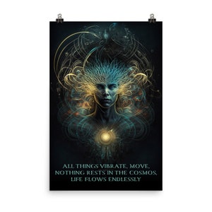 Hermetics "...all Things Vibrate" Poster (24 X 36 Inches) - Etsy