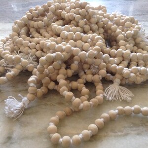 Neem Round Beads 20 Pcs Hand Carved in Vrindavan 20 Necklaces Wood Bead ...