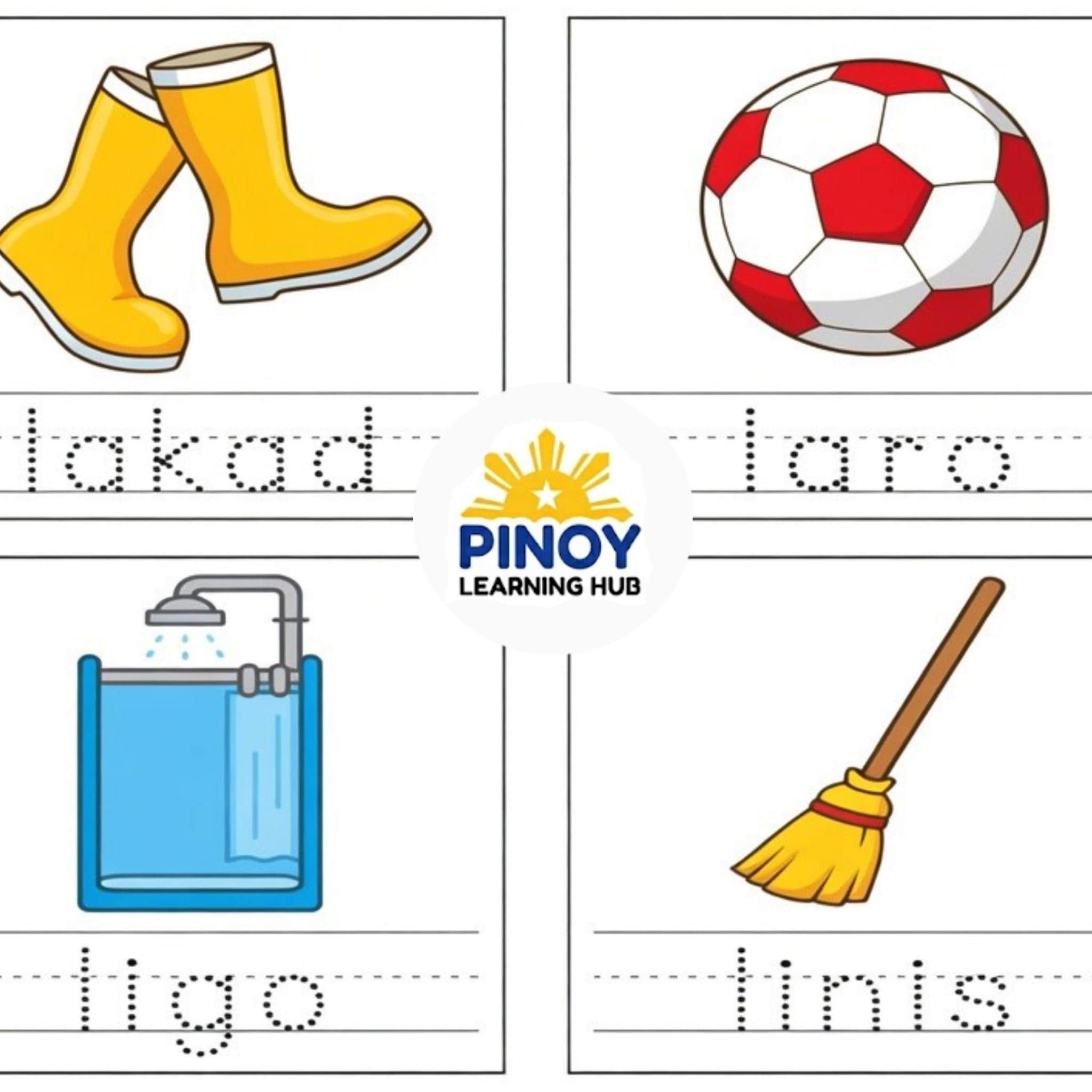 Tagalog Mga Pandiwa Worksheets | Filipino Verbs Action Words Tracing ...