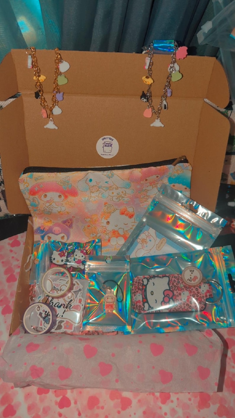Pastel Kawaii Mystery Box, Stationery, Handmade Charm Bracelet ...