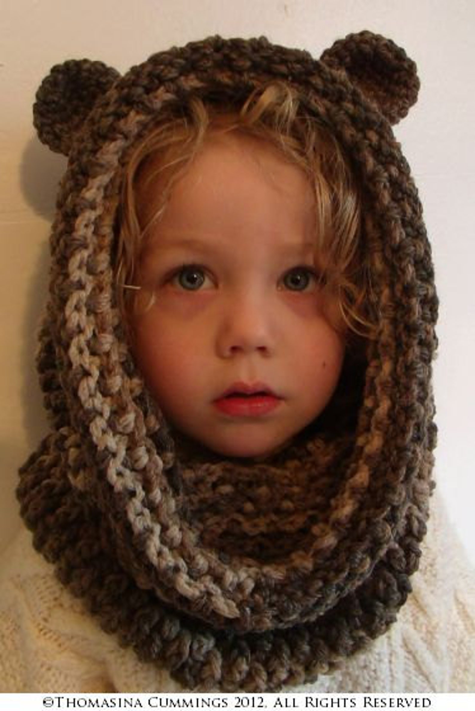 Crochet Bear Snood Hood With Ears INSTANT DOWNLOAD PDF From - Etsy UK