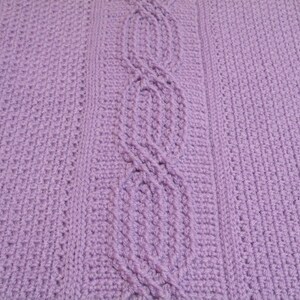 Crochet Blanket With Celtic Cable Design INSTANT DOWNLOAD PDF From ...