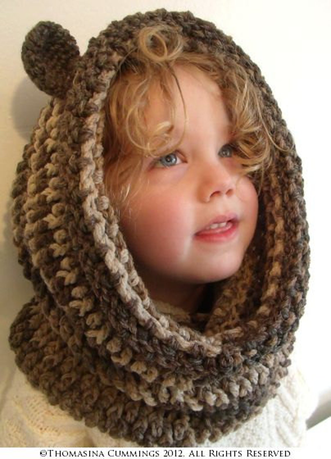 Crochet Bear Snood Hood With Ears INSTANT DOWNLOAD PDF From - Etsy UK