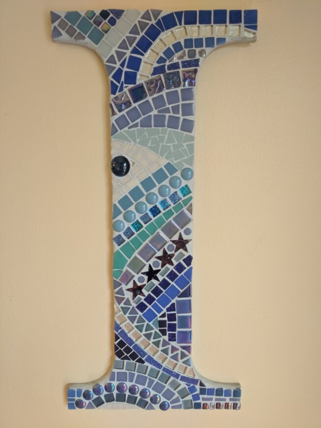 Custom Mosaic Letter - Large Customized Colors - Etsy