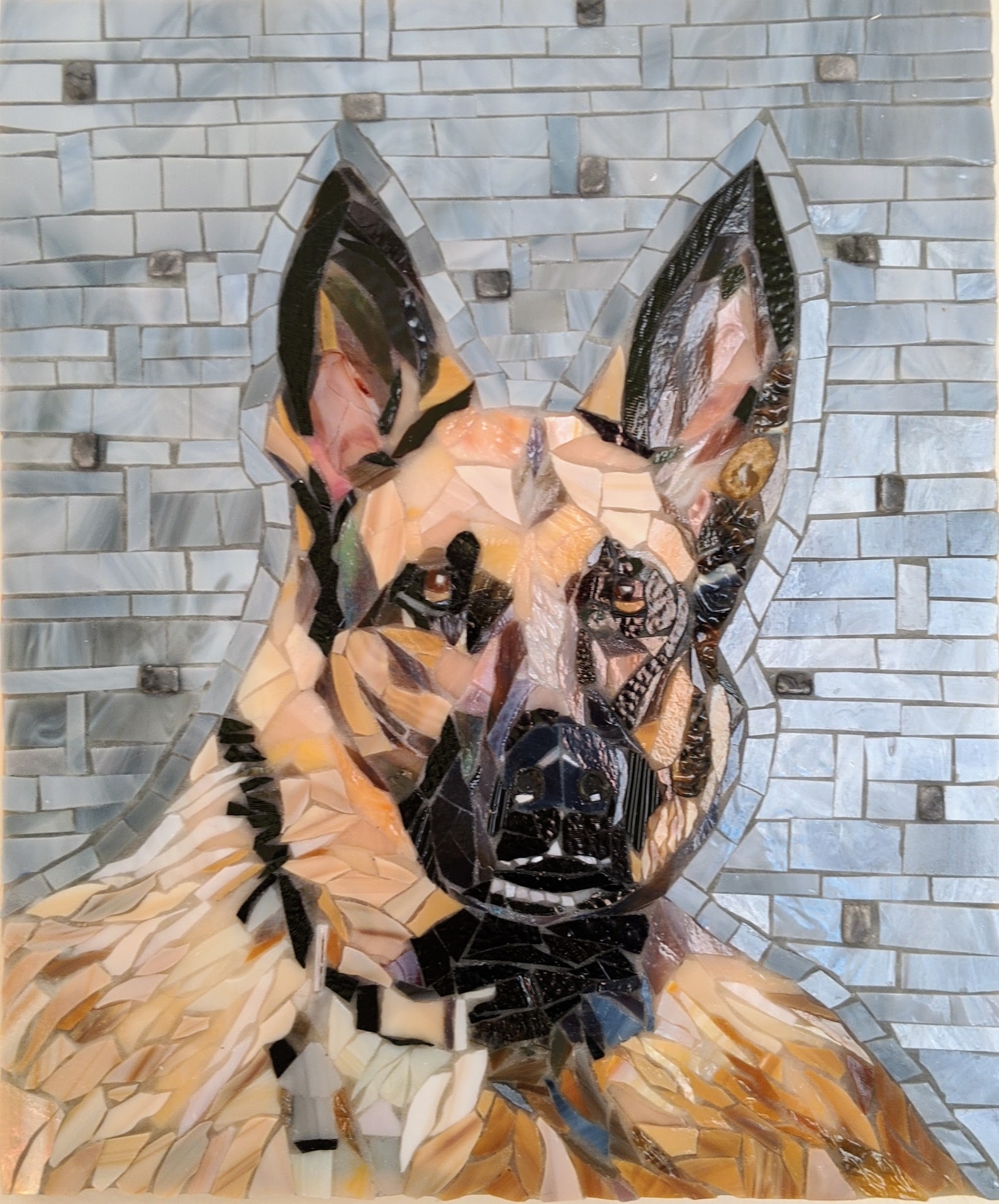 Pet Portrait Dog - Custom Mosaic - Dog or Cat Mosaic - Etsy