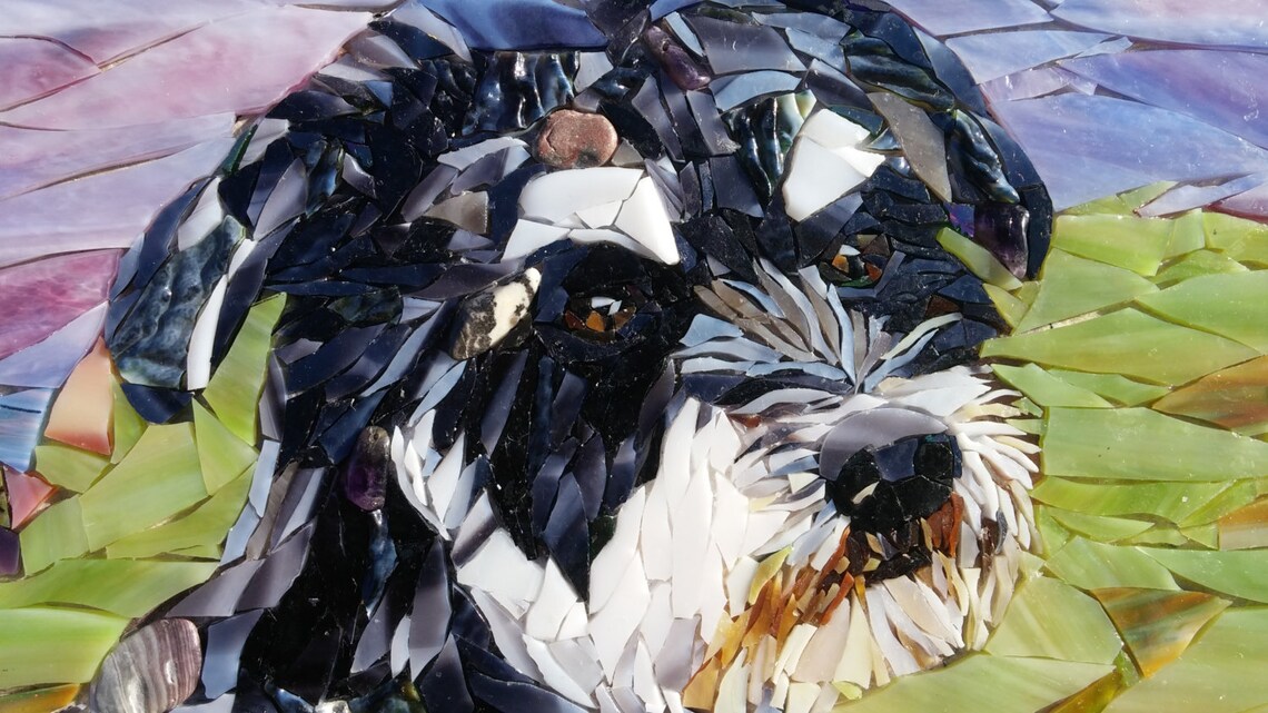 Pet Portrait Dog Custom Mosaic Dog or Cat Mosaic - Etsy