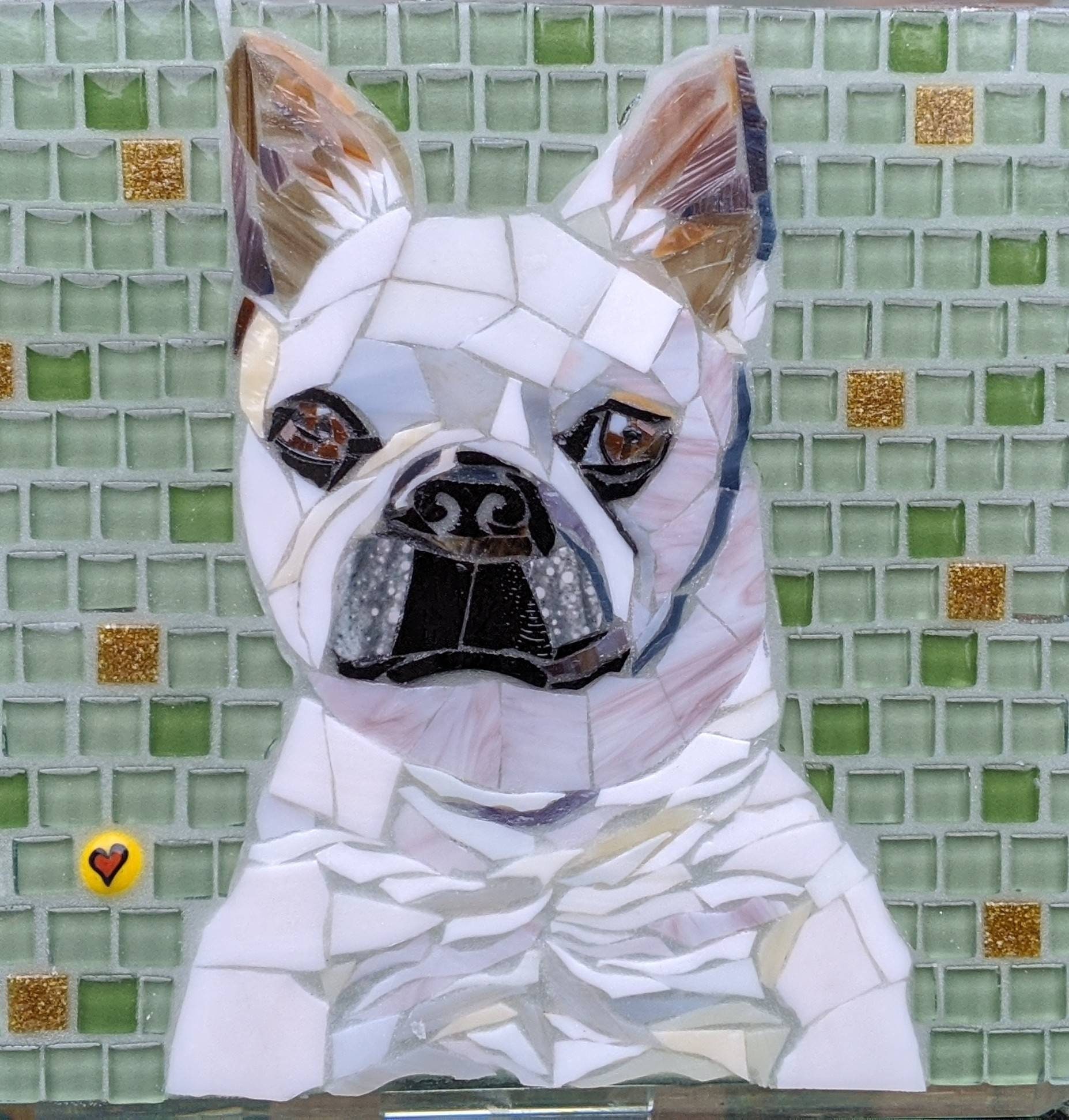 Pet Portrait Dog - 4" X 6" Custom Mosaic - Dog or Cat Mosaic Portrait ...