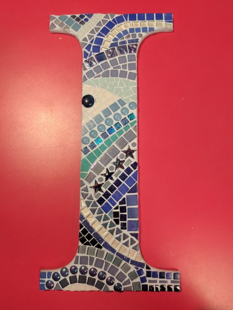 Custom Mosaic Letter - Large Customized Colors - Etsy
