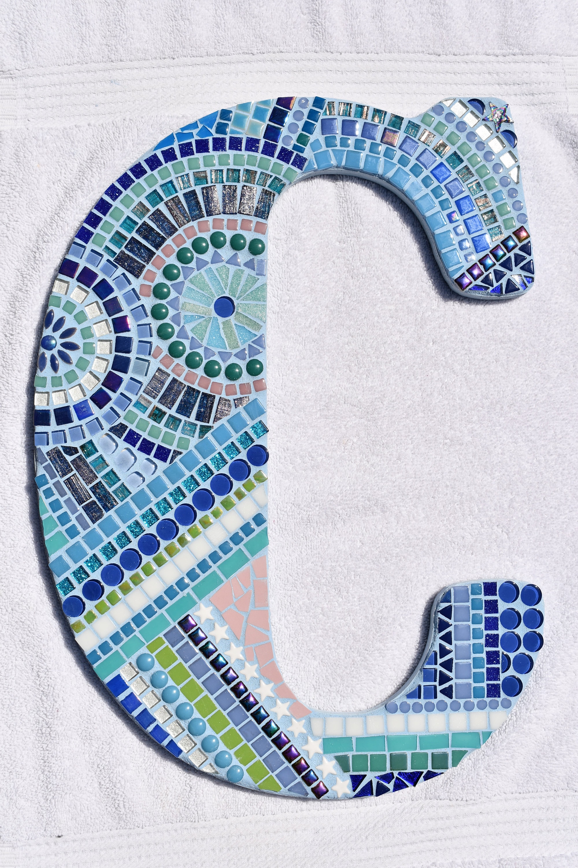 Custom Mosaic Letter - Large Customized Colors - Etsy