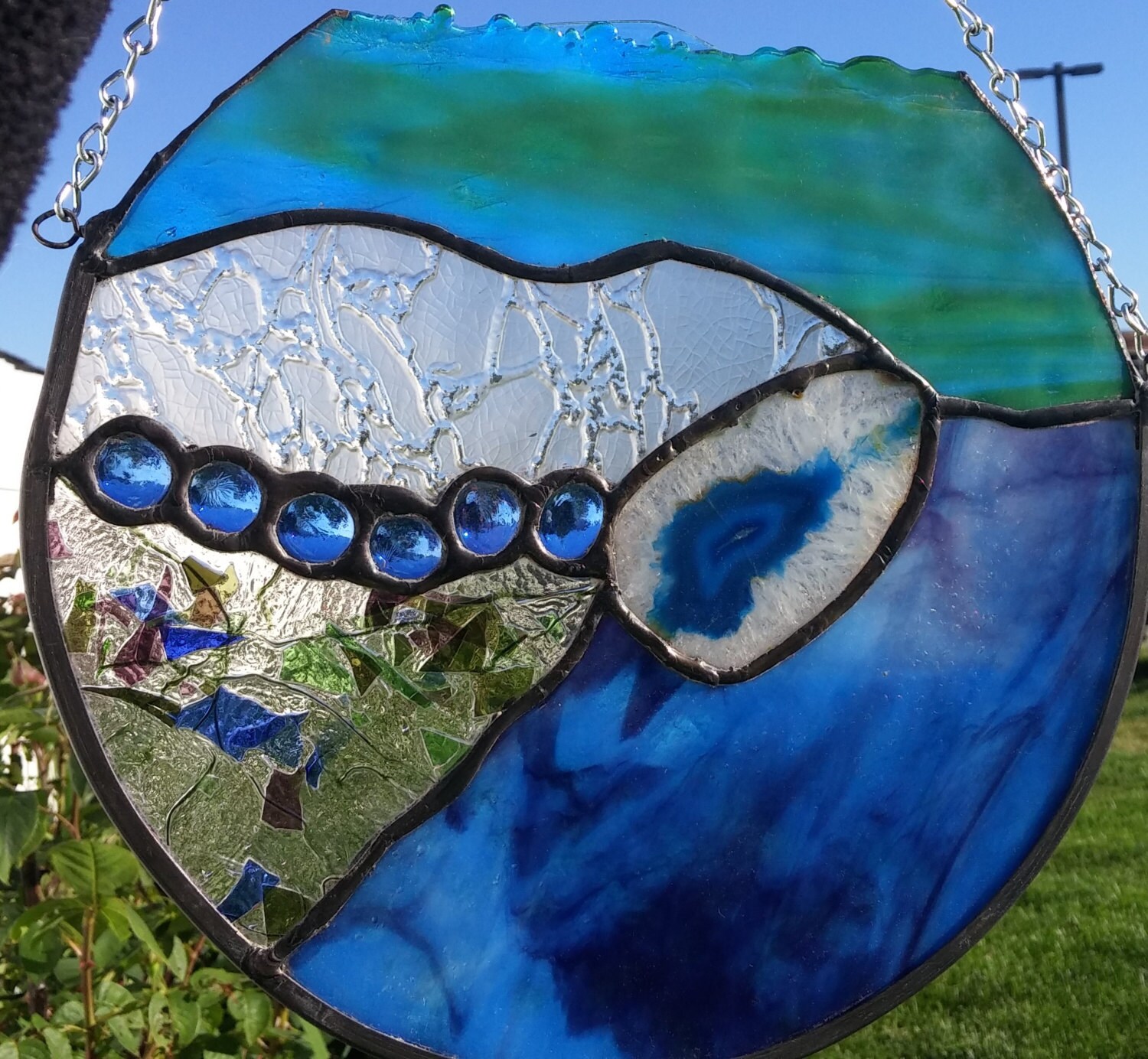 Earth Fables Stained Glass Panel Etsy