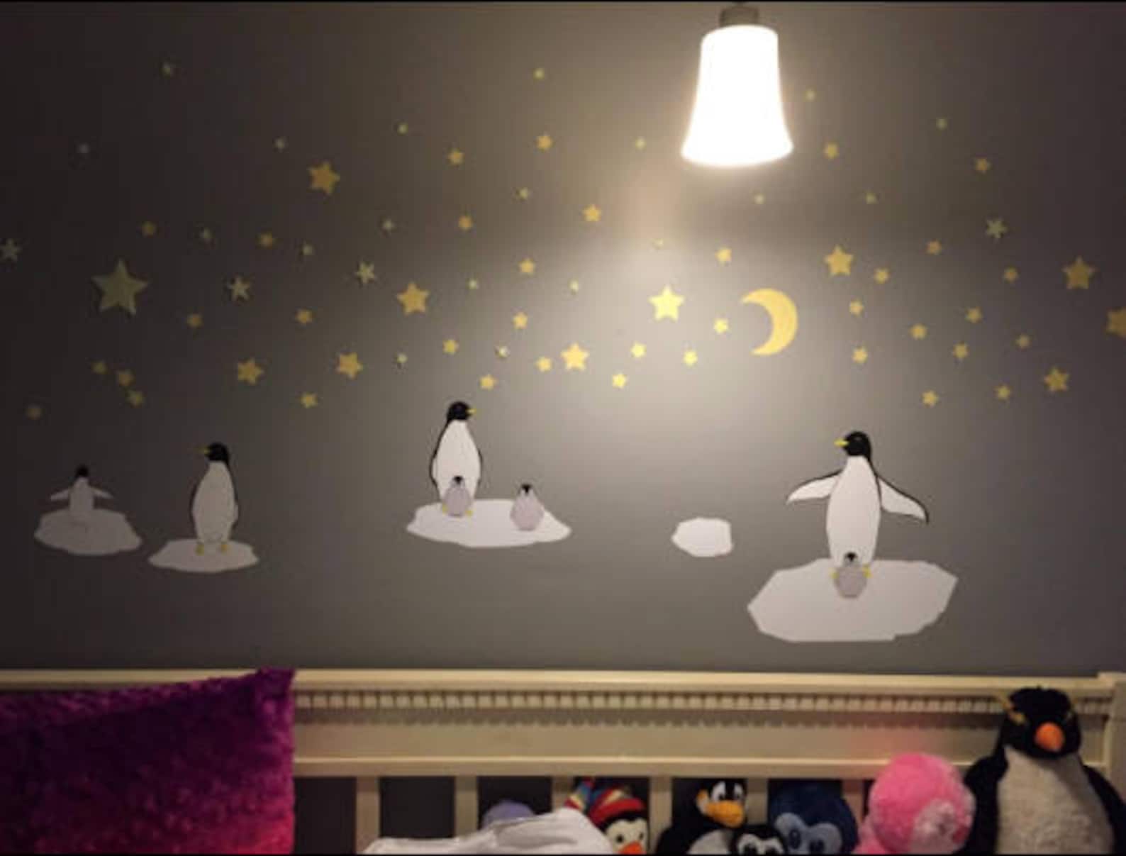 Penguin Wall Decals, Kids Room Decor Stickers for Bedrooms & Playrooms ...