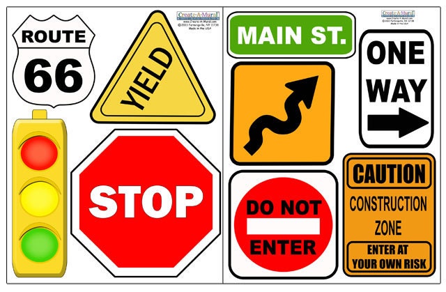 Street Sign Wall Stickers - Etsy