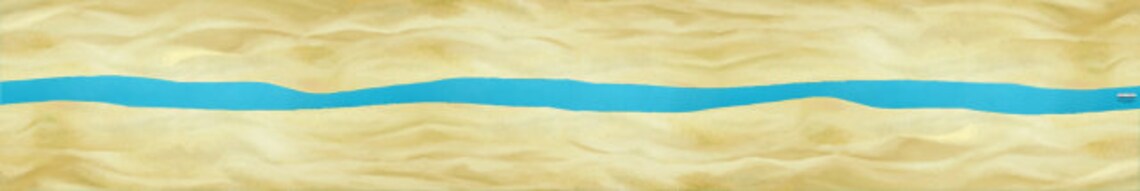 Sandy Ocean Floor Border Decal | Etsy