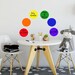 Rainbow Dot Dry Erase Wall Decals - Etsy