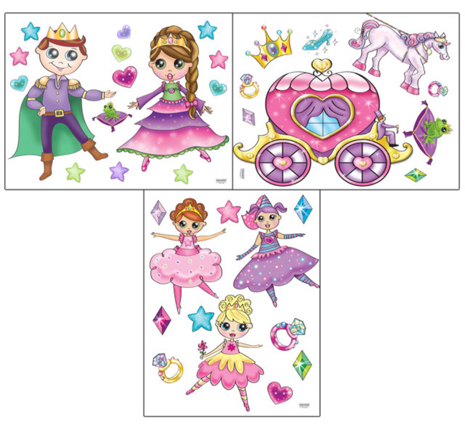 Girls Wall Stickers Pretty Princess Wall Decals - Etsy