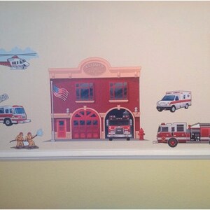 Fire Department Wall Mural - Etsy