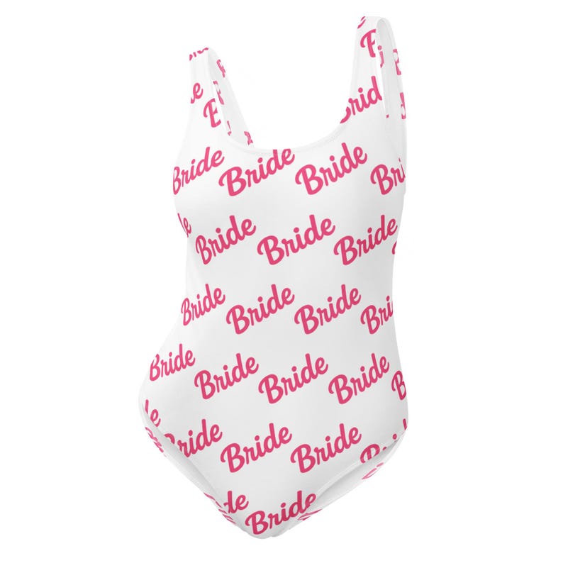 Bride One Piece Swimsuit • Bachelorette Swimsuit • Bridal Swimsuit ...