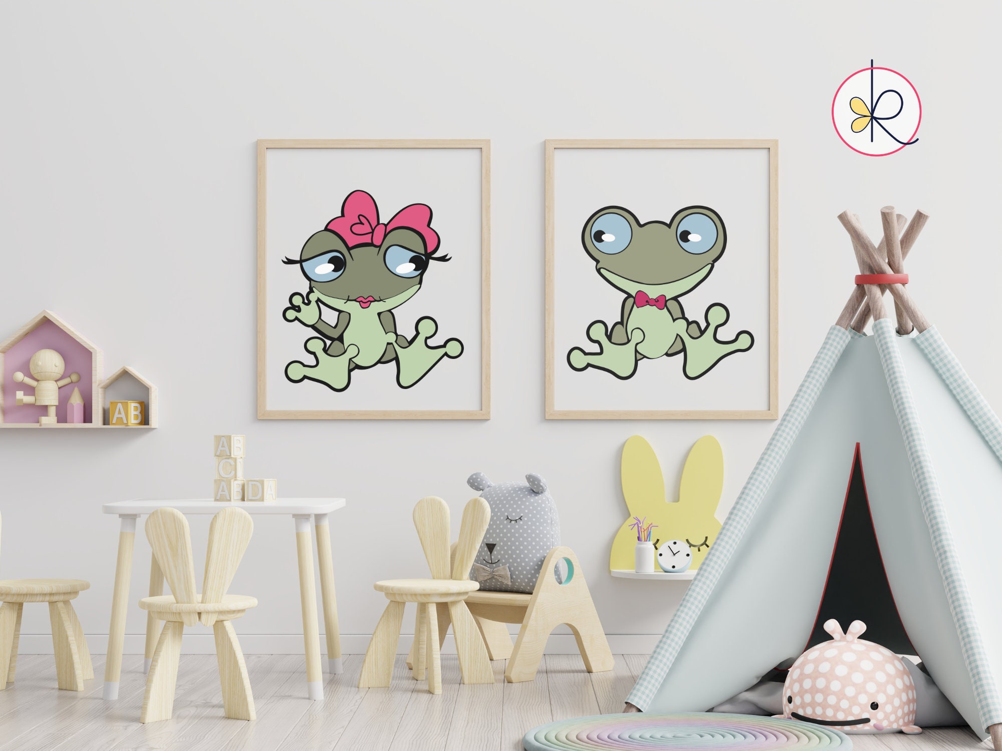 Cute Frog BUNDLE With FREE *BONUS* Cute Frog Stickers / Frog Clipart ...