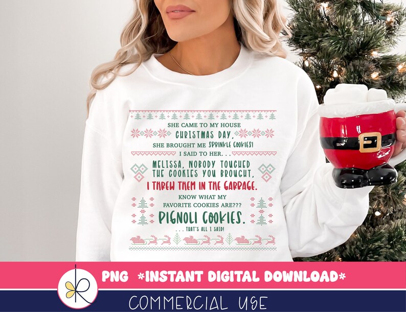 She Brought Me Sprinkle Cookies Png, Ugly Sweater Christmas, RHONJ ...