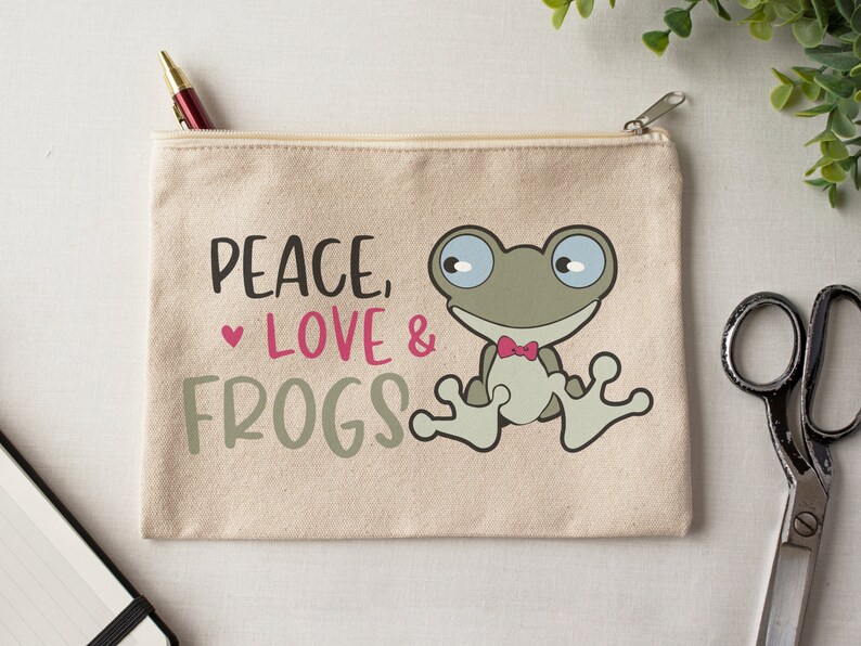 Peace, Love & Frogs SVG /cute Frog With Bow Tie Svg / Trippy Svg ...