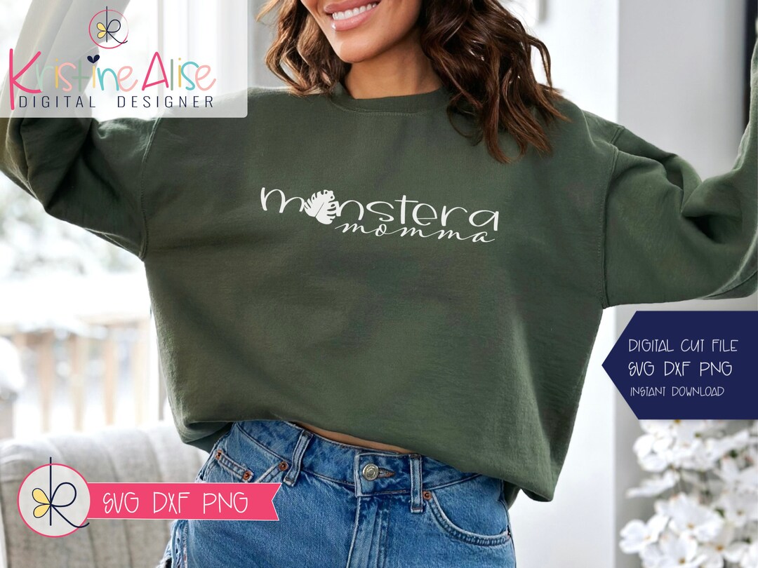 Monstera Momma T-shirt Design SVG / Plant Lover / Shirt Designs Svg ...