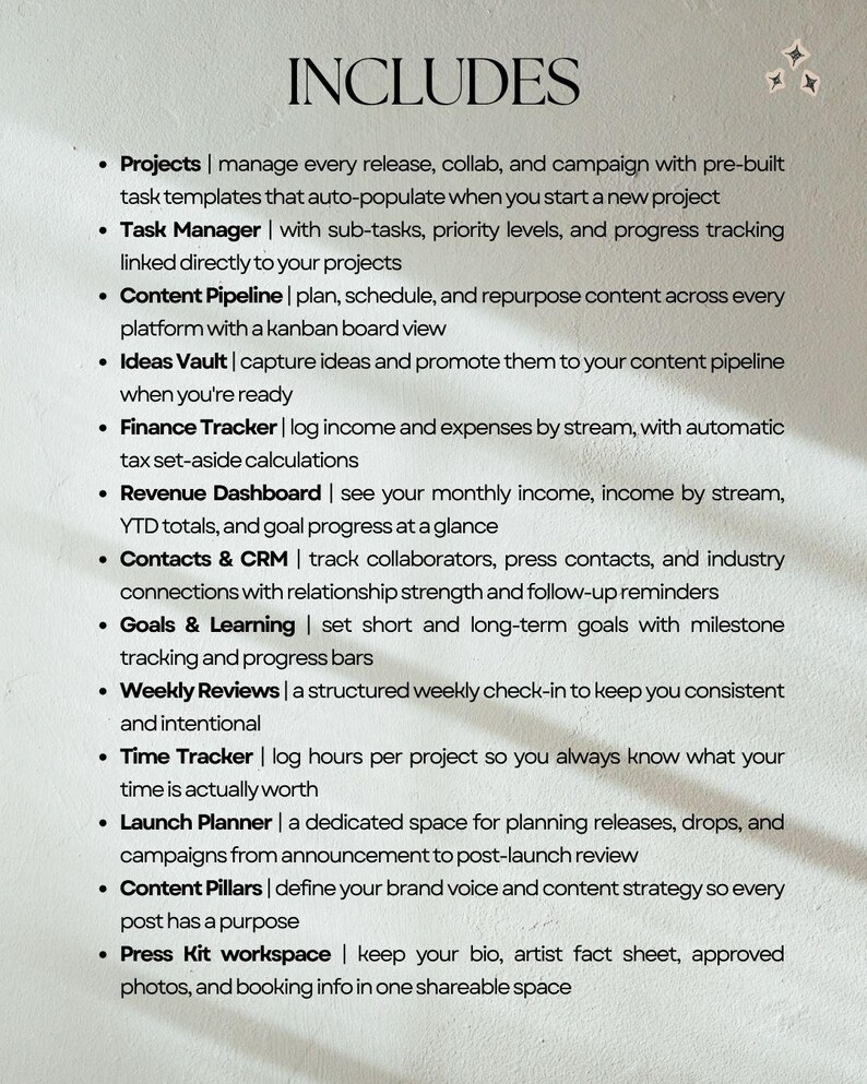Creative CEO OS Notion Template | Business Planner, Content Calendar ...