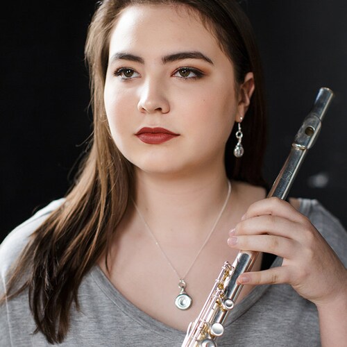 Engraved Sterling Silver Flute Key Necklace - Etsy