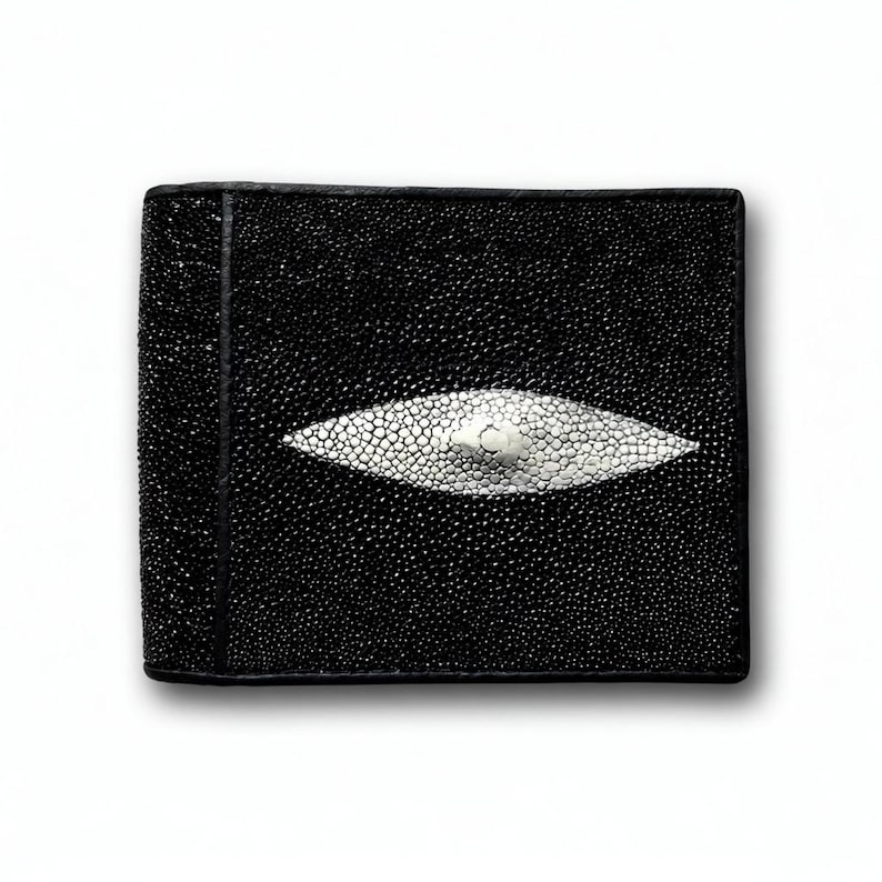 Luxury Stingray Leather Wallet for Men - Star Eye Galuchat Bifold ...
