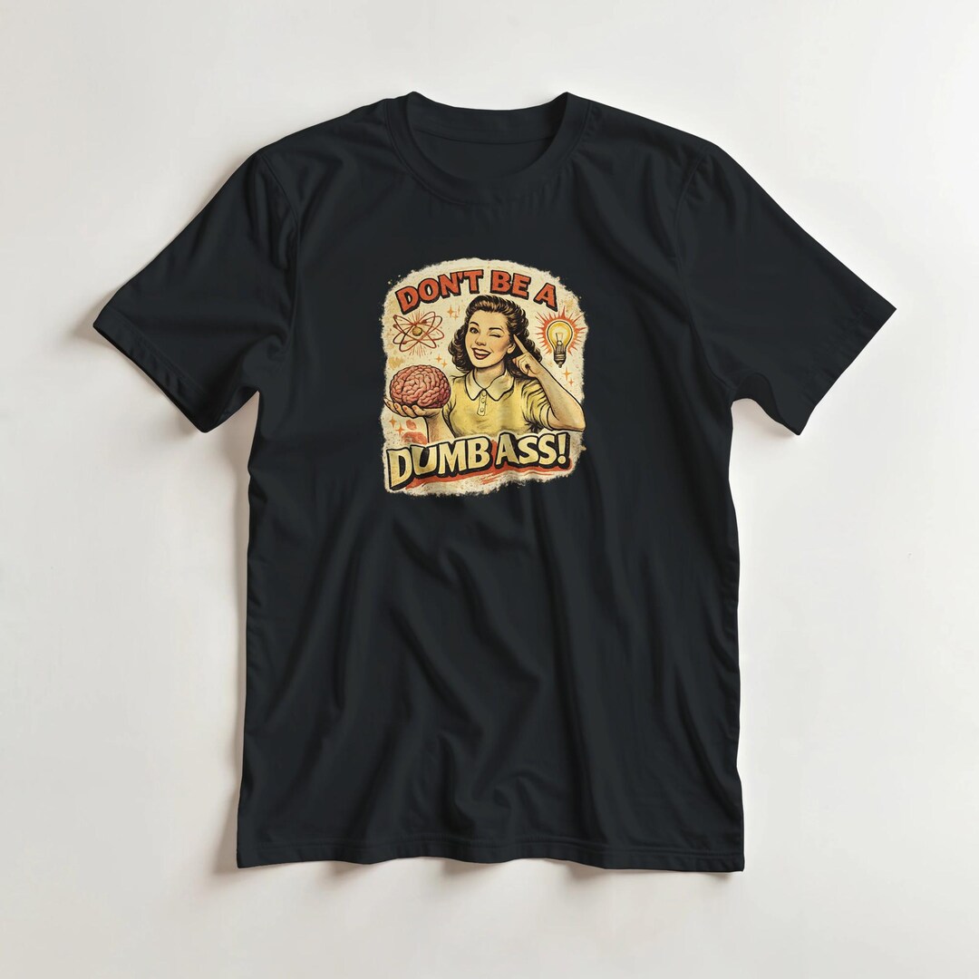 Vintage Lady Brain T-shirt | Retro Atomic Graphic Tee - Etsy