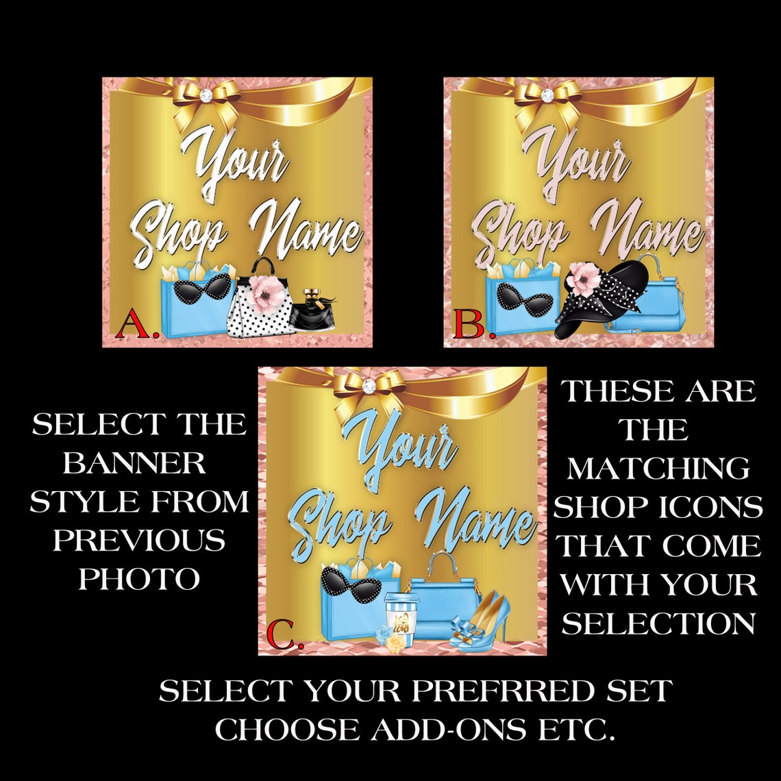 FASHION BOUTIQUE URBAN Premade Etsy Banners-fashion Etsy Shop Cover ...