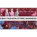 STRIPED COLORFUL Premade EBAY Banner-ebay Store Cover-jewelry - Etsy