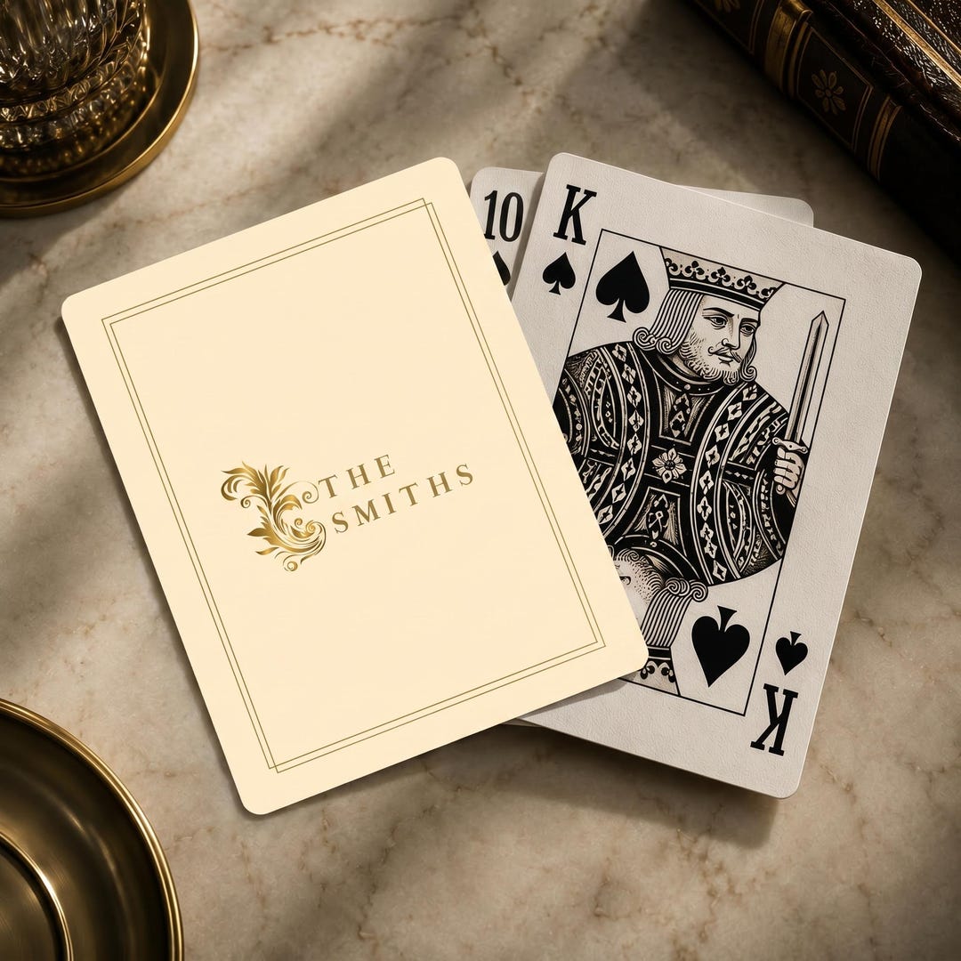 Personalized Playing Card Game Night Family Gift Custom Deck Poker Set ...