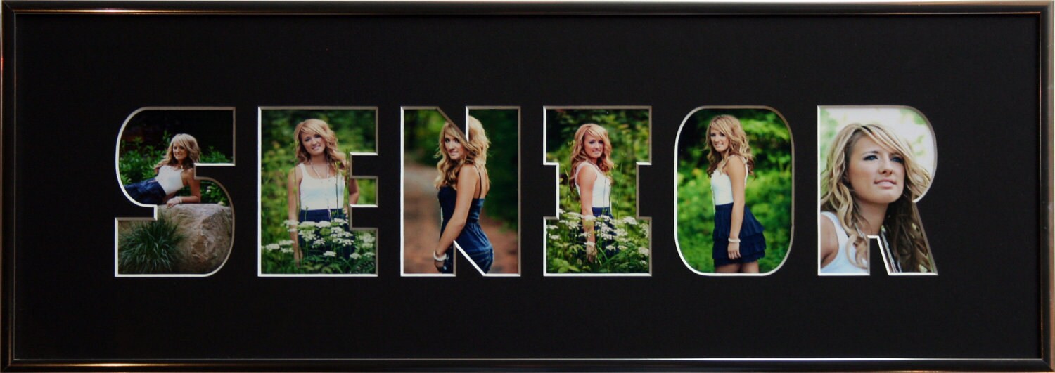 SENIOR Picture Word Mat and Frame - Etsy
