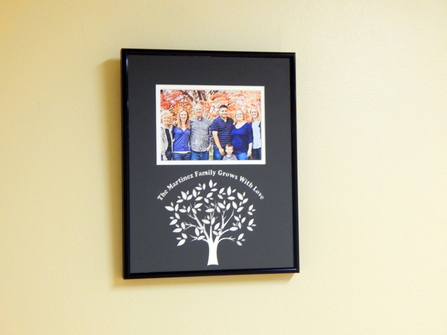 Custom Personalized Family Picture Frame...your Family Grows With Love ...