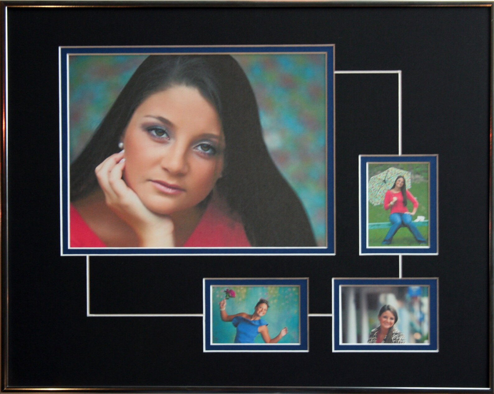 Senior Picture Collage Frame With Line Detail - Etsy