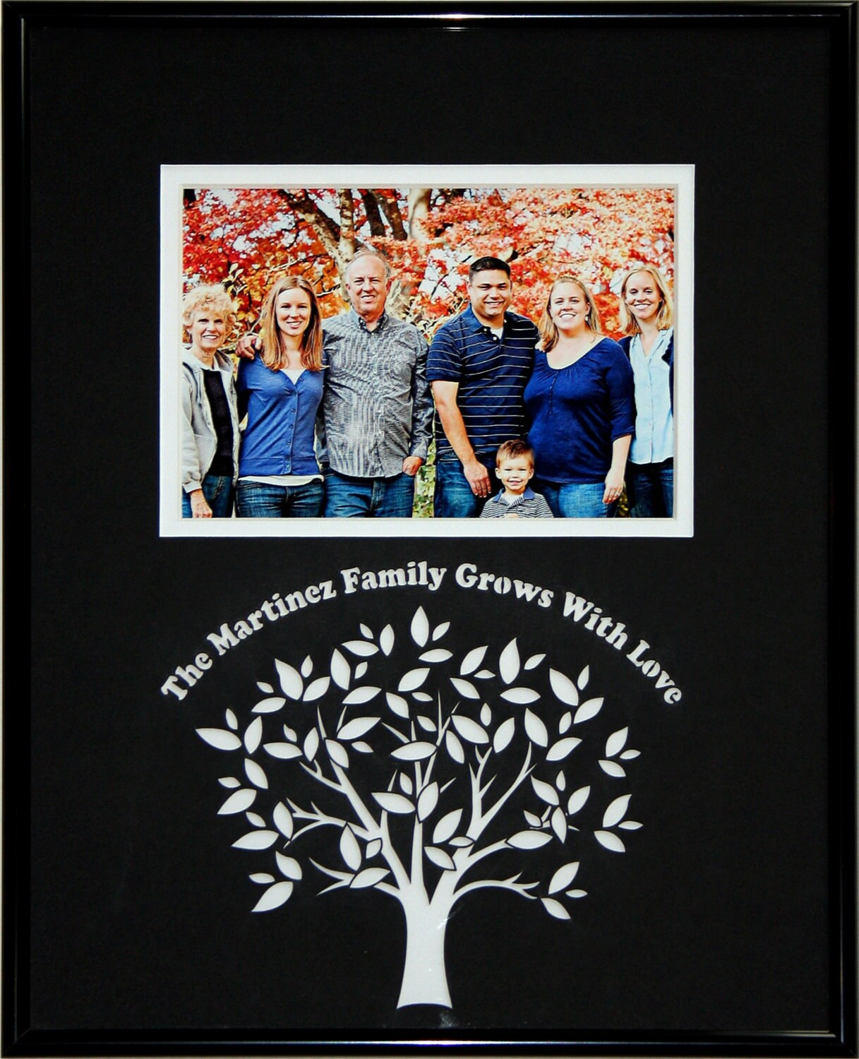 Custom Personalized Family Picture Frame...your Family Grows With Love ...