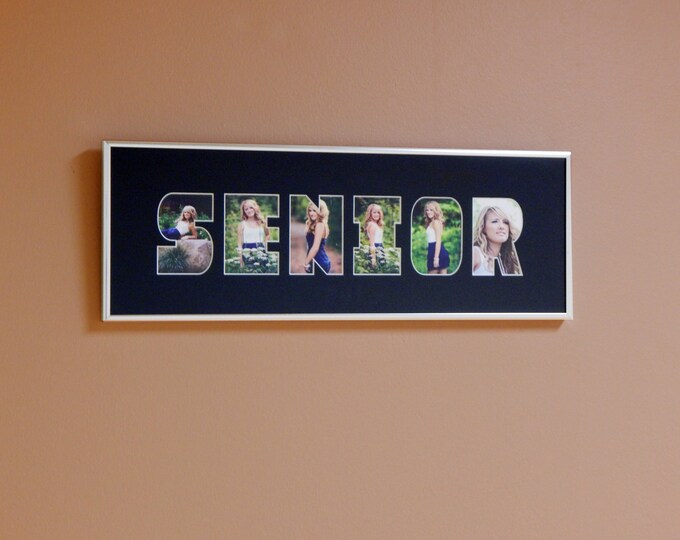 SENIOR Picture Word Mat and Frame - Etsy