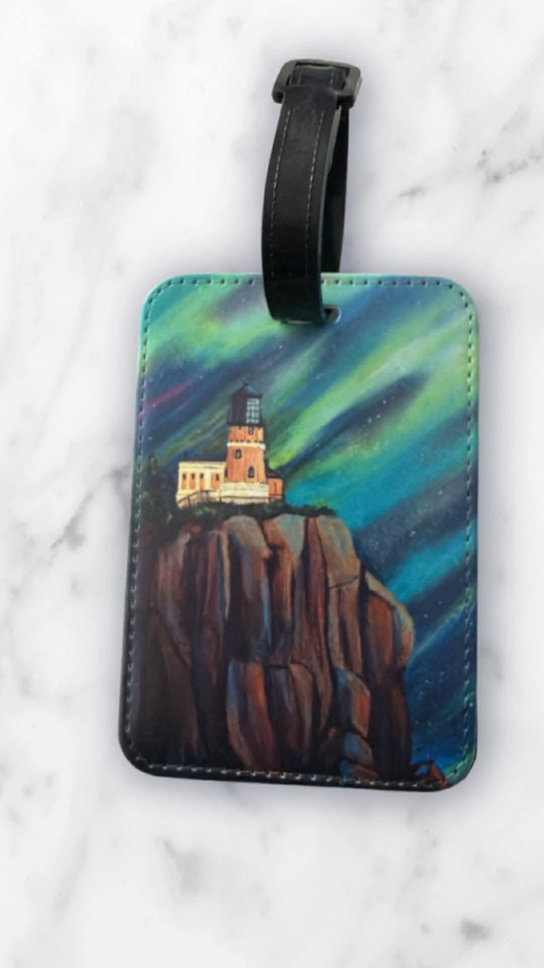 Lighthouse Luggage Tag – Artist Designed Travel ID –travelers & Nature ...