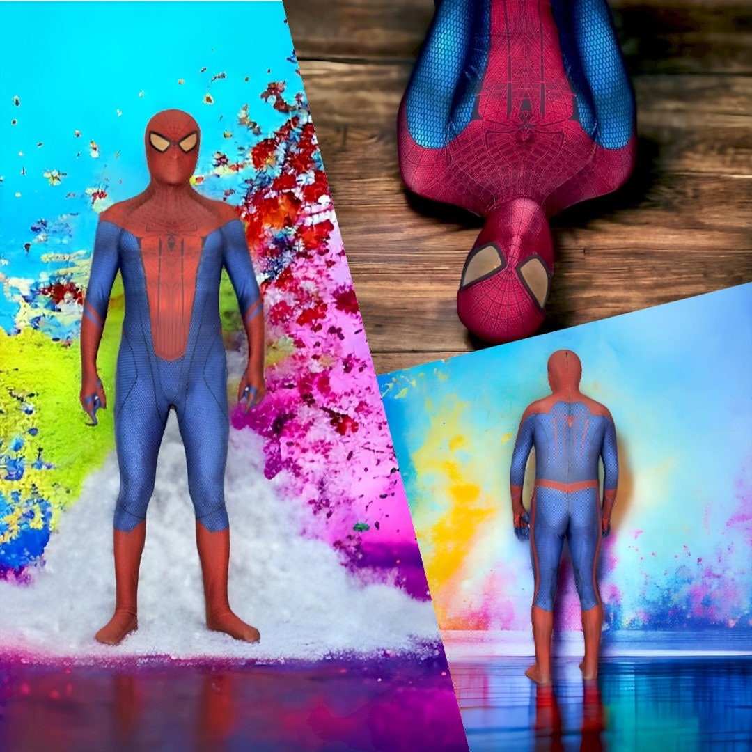 The Amazing Spider-man 1 Cosplay Costume Yellow Lens, the Amazing ...