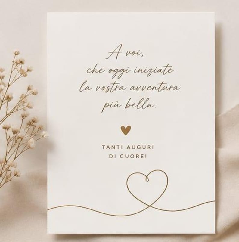 Minimalist Wedding Greeting Card | Printable Wedding Card | Elegant ...