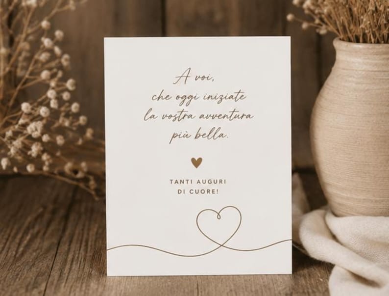 Minimalist Wedding Greeting Card | Printable Wedding Card | Elegant ...