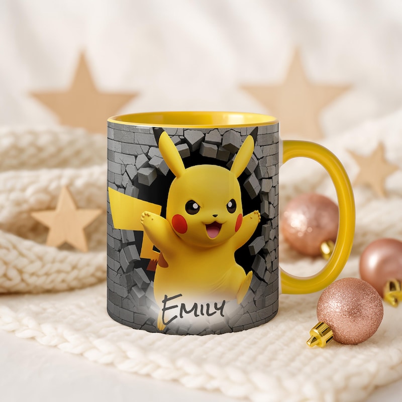 Personalised Pikachu Mug - Etsy