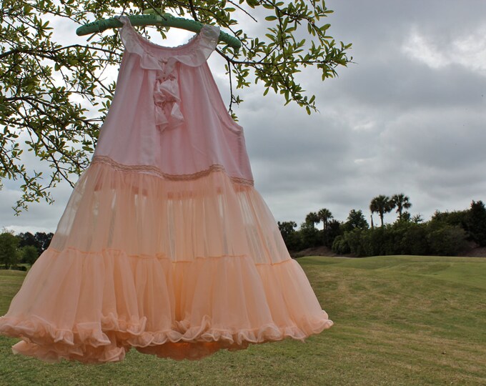 Boho Georgia Peach Puff Dress Romantic Gypsy Cowgirl Fairy - Etsy