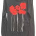 Marushka Poppies Long Sleeve Tee | Hand-printed Cotton, USA Made - Etsy