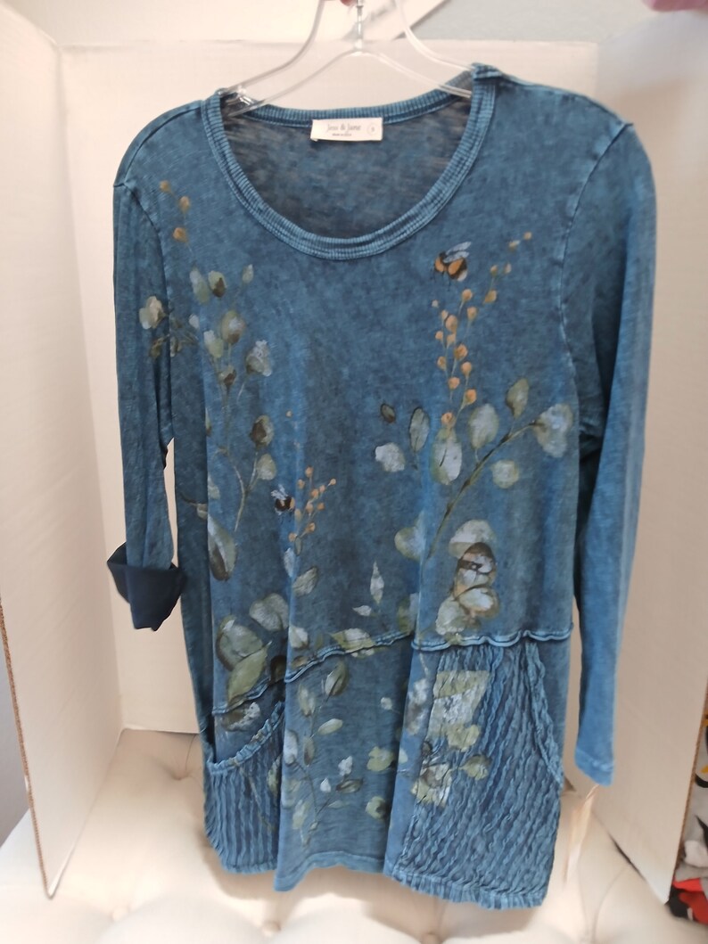 Jess and Jane's Sapphire Kelly Tunic/wave 100% Eco-friendly Mineral ...