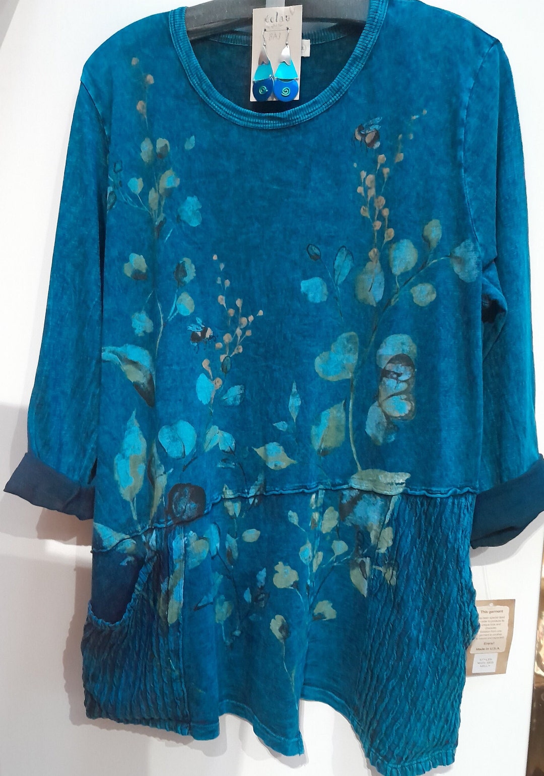 Jess and Jane's Sapphire Kelly Tunic/wave 100% Eco-friendly Mineral ...